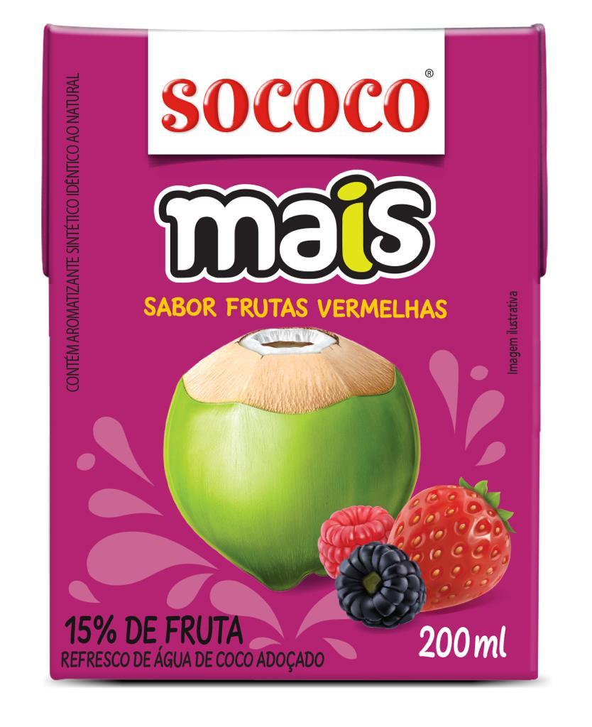 SOCOCO MAIS FRUTAS VERMELHAS 200ML – Novo Horizonte Distribuidora