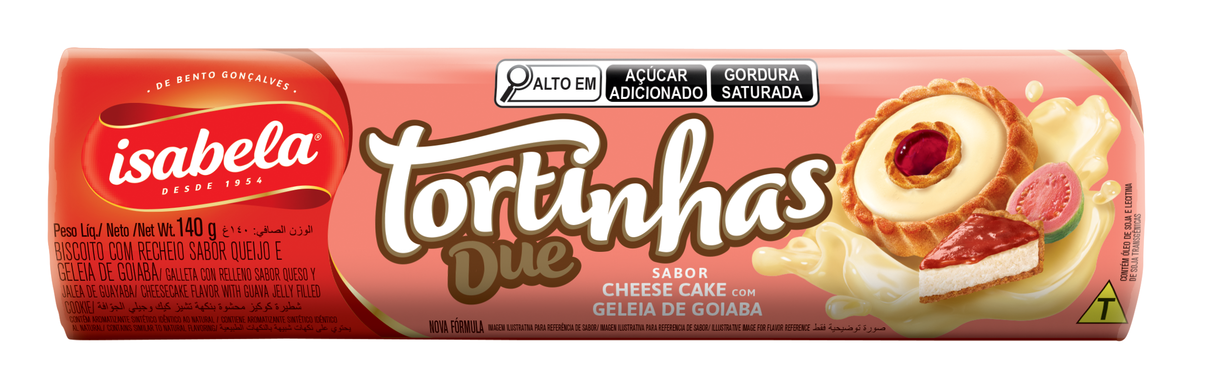ISAB. TORTINHAS DUE CHEESE CAKE GEL.GOIABA 140g – Novo Horizonte ...